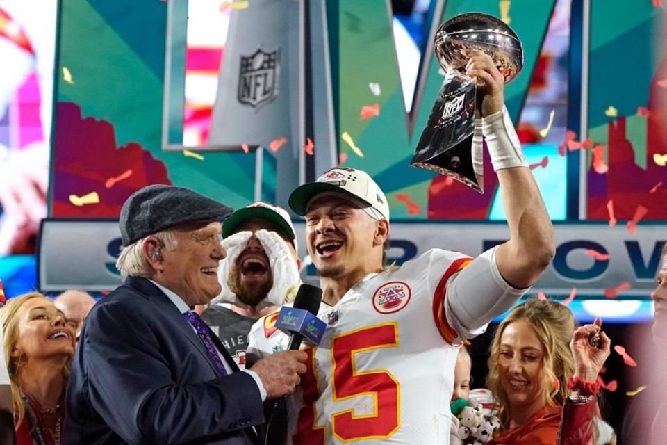 Patrick Mahomes es elegido como MVP del Super Bowl