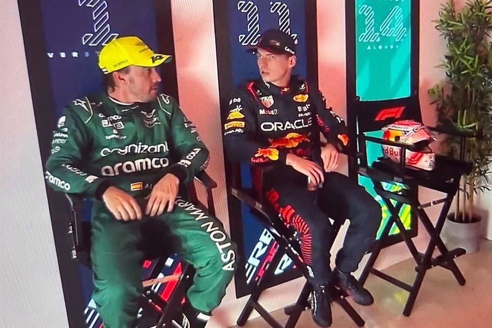 La incómoda charla de Checo y Max sobre la vuelta más rápida