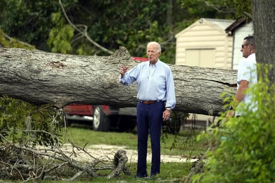 Biden Llega A Florida Para Examinar Daños Por Idalia